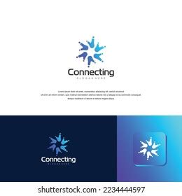 Vector Logo Design Template Tech Sign Stock Vector Royalty Free Shutterstock