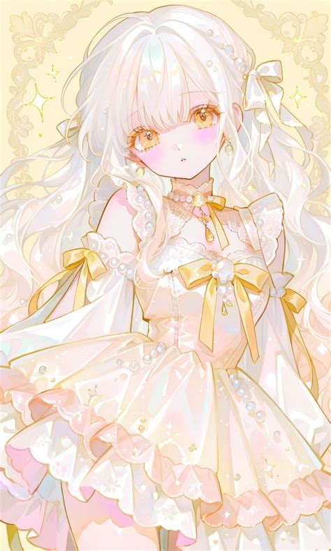 Yellow Outfits Anime Pink And Yellow Anime Yellow Outfits Art Cute
