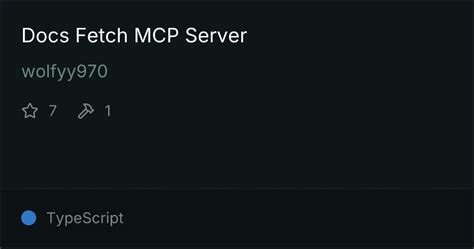 Score Docs Fetch Mcp Server Glama