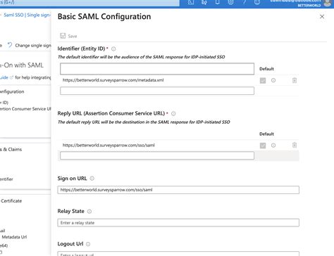 Configure Single Sign On Using Microsoft Azure Active Directory SurveySparrow