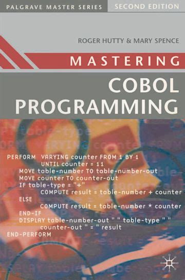 Mastering COBOL Programming Bloomsbury Master Series Roger Hutty Red