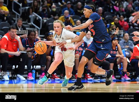 March 24 2023 Louisville Cardinals Guard Hailey Van Lith 10 Drives