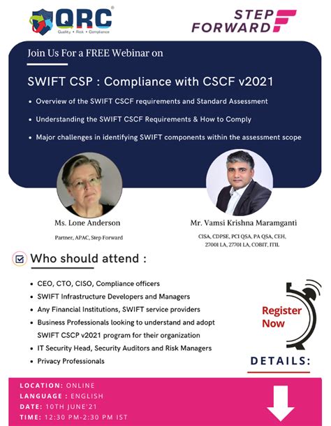 Swift Csp Compliance Webinar — Step Forward