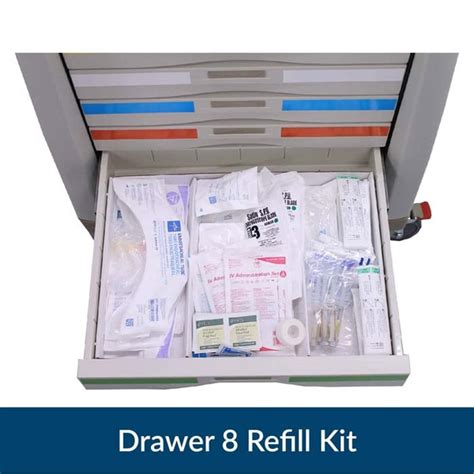 Patient Ready Premium Loaded 9 Drawer Pediatric Crash Cart