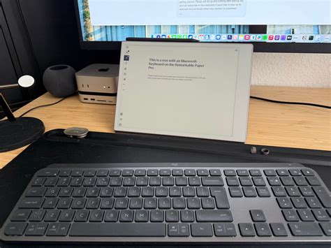 Bluetooth Keyboard With The Remarkable Paper Pro