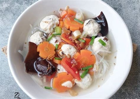 Resep Bola Ayam Jamur Kuping Kuah Sup Oleh Dapur Bunda Daisy Cookpad