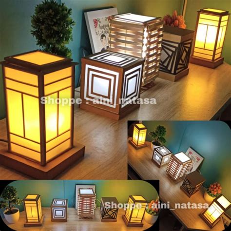Jual Lampu Tidur Hias Led Aeshtetic Kerajinan Lampu Hias Dari Stik Eskrim Lampu Meja Hias