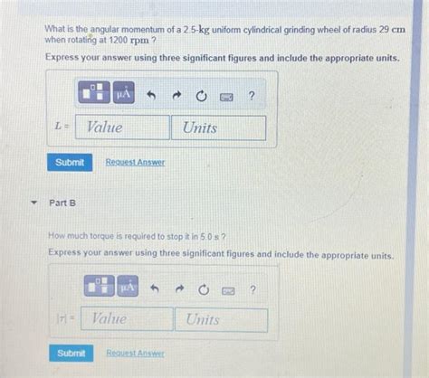 Solved What Is The Angular Momentum Of A Kg Uniform Chegg