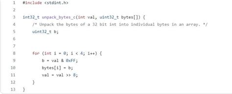Solved Unpack Bytes Given A Signed Bit Integer Value Chegg Com