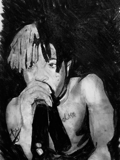 Charcoal Drawing Rxxxtentacion