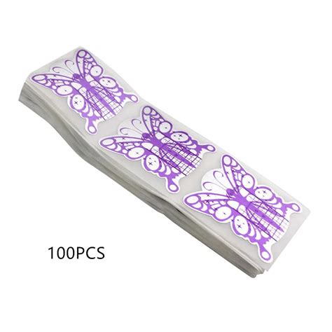 100 шт упак формы для наращивания ногтей расширение советы руководство расширение Французский