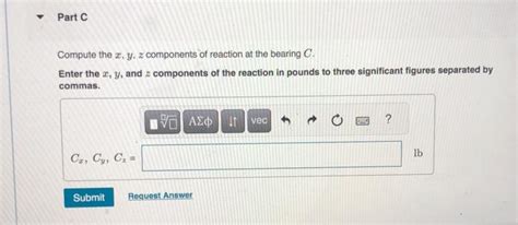Solved Compute The X Y Z Components Of Reaction At The Chegg
