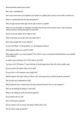 Mobile Phones And Handhelds Sitemap Page Pdf