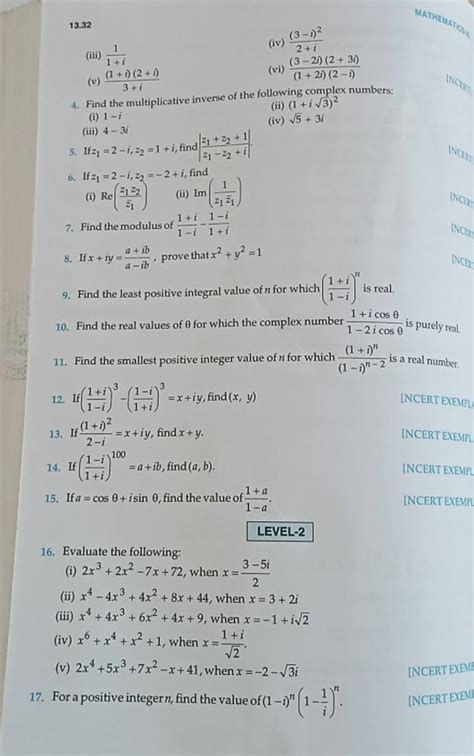 Find The Modulus Of I I I I If X Iy Aiba Ib Prove That X Y