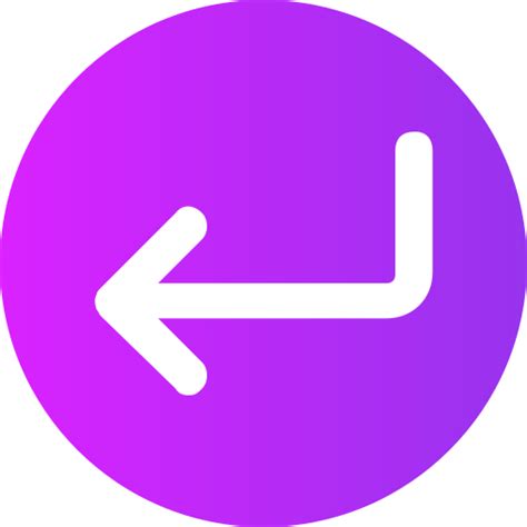 Down Left Arrow Generic Gradient Fill Icon