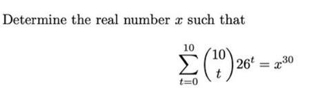 Solved Determine The Real Number X Such That Chegg Com