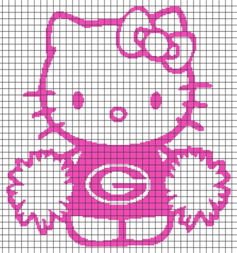 Hello Kitty Georgiagreen Bay Girl Chartgraph And Row By Row Written