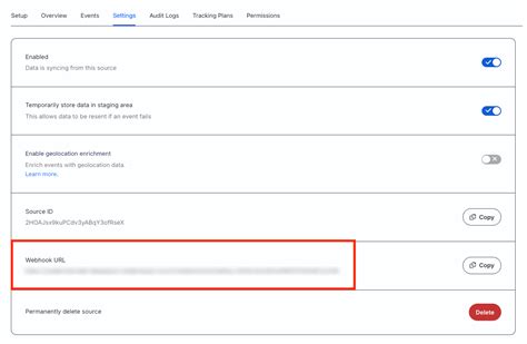 Webhook Source Rudderstack Docs