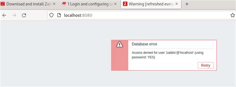 Database Error Zabbix Forums