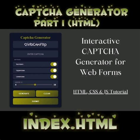 Captcha Generator Part 1 Html Dua Khan Posted On The Topic Linkedin