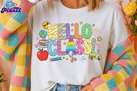 Hello Class Png Teacher Sublimation Graphic By Happyashdesigns · Creative Fabrica
