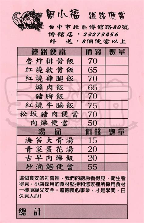 【台中北區美味便當推薦】周小福鐵路便當價位，菜單大公開！周大福鐵路便當的好兄弟！台中北區美食小吃旅遊景點推薦！ Walkerland窩客島