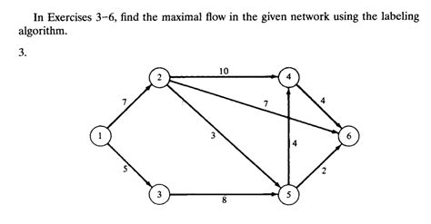 In Exercises 3 6 Find The Maximal Flow In The Given