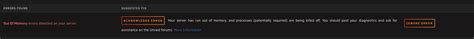 Out Of Memory Errors Detected On Your Server General Support Unraid