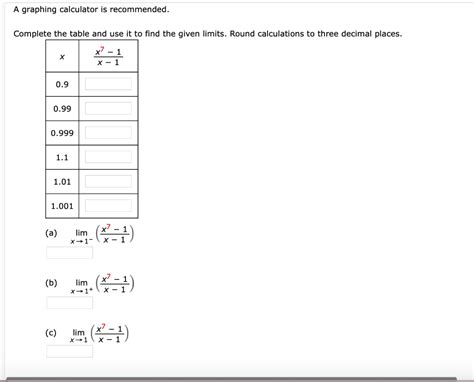 solved a graphing calculator is recommended complete the