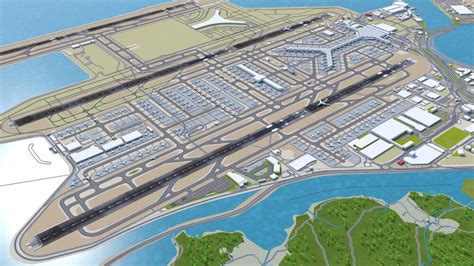 Hong Kong Airport 10km 3d Model Download Infrastructure Buildings On