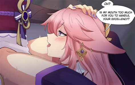 Raiden Shogun And Yae Miko Genshin Impact Drawn By Kaiyamon Danbooru