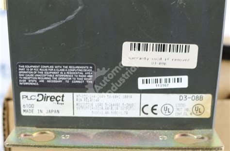 D3 08b By Automation Direct 8 Slot I O Base Dl305 Directlogic 305