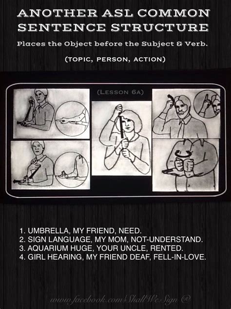 Asl Sentence Structure Worksheets Printable Calendars At A Glance