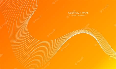 Premium Vector Abstract Wave Element For Design Colorful Background