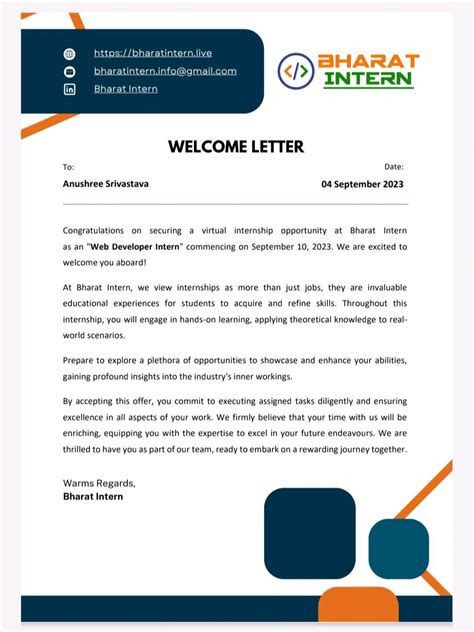 Webdevelopment Bharatintern Anushree Srivastava