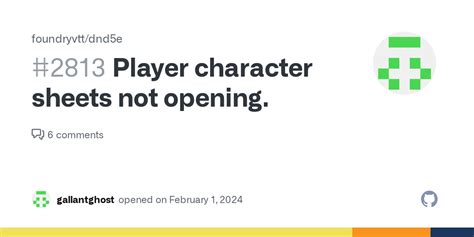player character sheets not opening · issue 2813 · foundryvtt dnd5e