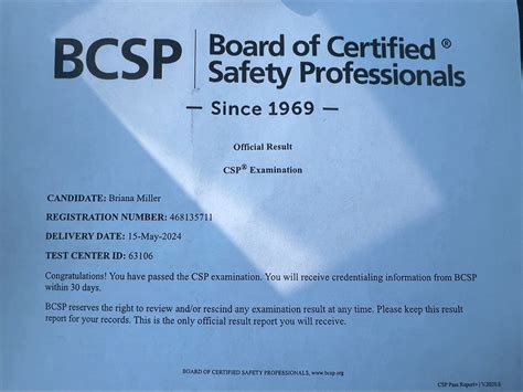 Briana Miller On Linkedin I Passed My Csp Exam Today