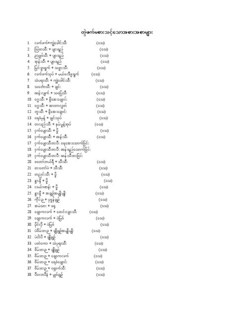 တွဲဖက်မစားသင့်သောအစားအစာများ Pdf