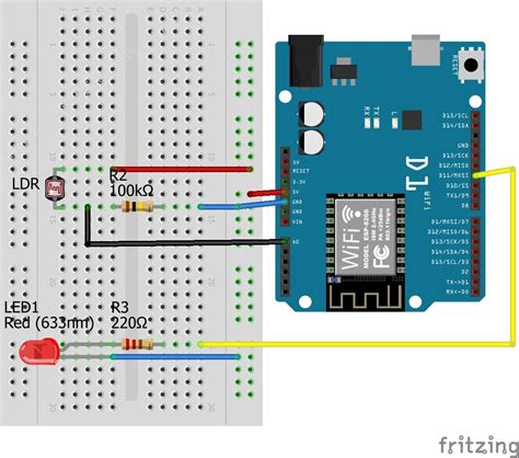 Wemos D1 Wifi Esp8266 With Ldr And Mqtt Server