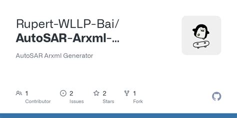 Github Rupert Wllp Bai Autosar Arxml Generator Autosar Arxml Generator