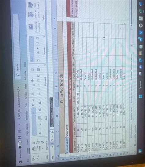 Solved This Isnt Math Its Excel When I Input The Formula