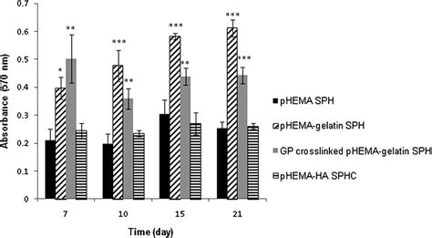 Mitochondrial Activity Of Mc3t3 E1 Cells On Phema Based Scaffolds