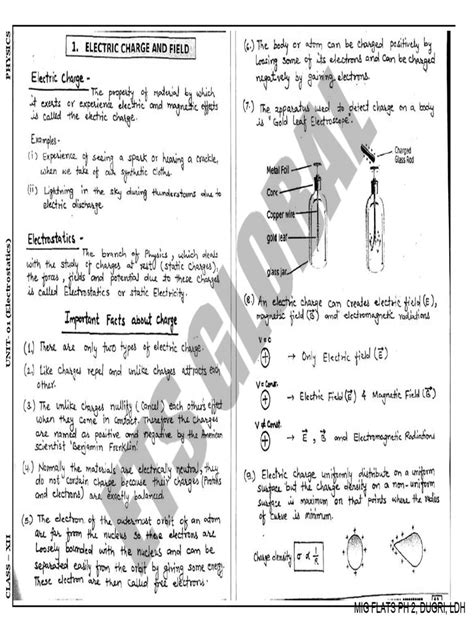 Class 12 Physics Notes Pdf Physical Phenomena Materials