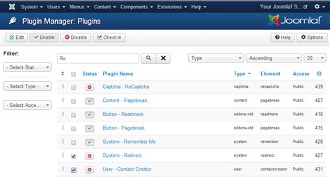 Joomla Enable Or Disable Plugins CodeSteps