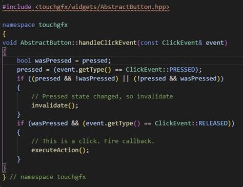 Setting Button Pressed And Released Events Stmicroelectronics Community
