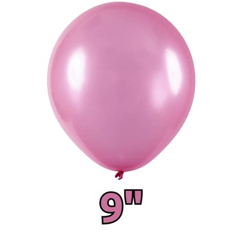 Balão 9 Rosa Metalizado Latex Redondo 50un Artlatex Bah Balões