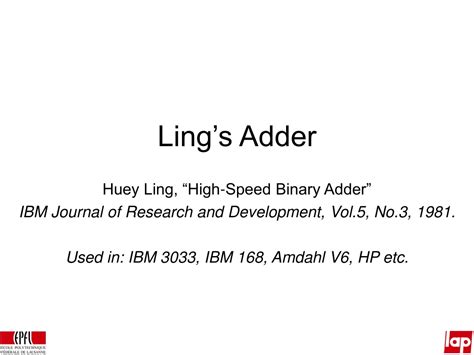 Ppt Vlsi Arithmetic Lecture 4 Variable Block Adder Implementation