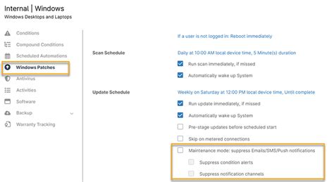 Maintenance Mode Ninjaone