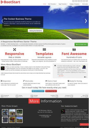 Bootstart Is A Twitter Bootstrap Wordpress Theme
