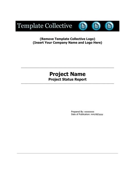 Project Status Report In Word And Pdf Formats
